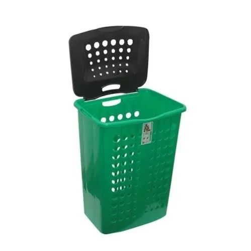 Plastic Landry Basket With Lid - 50L | Konga Online Shopping