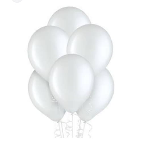 White Balloons - 100 Pieces | Konga Online Shopping