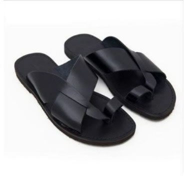 Men's Criss Cross Slippers - Black | Konga Online Shopping