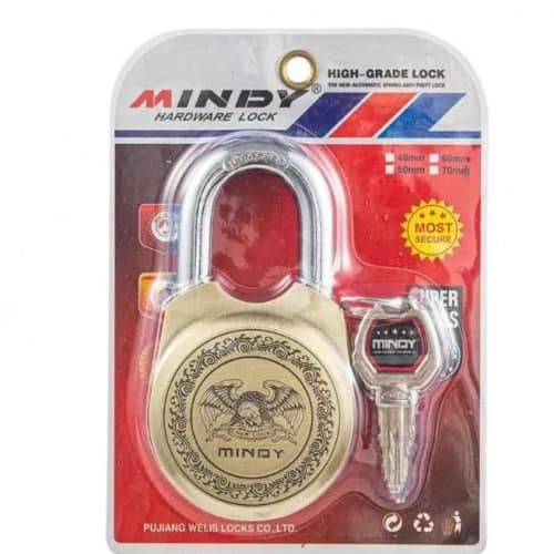 Mindy Lock With 4 Keys - Indoor And Outdoor Zinc Alloy Big Padlock ...