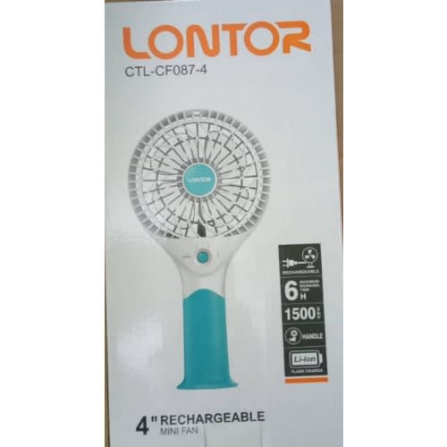 Lontor 4'' Rechargeable Mini Handy Fan | Konga Online Shopping