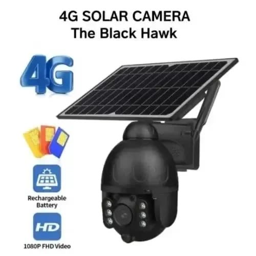 Solar 4g Ptz 360° Survelliance Camera - Black Hawk | Konga Online Shopping