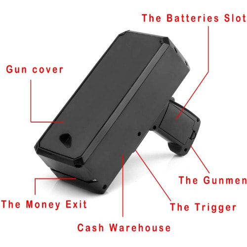 Unbranded Money Gun Spraying Machine - Black | Konga Online Shopping