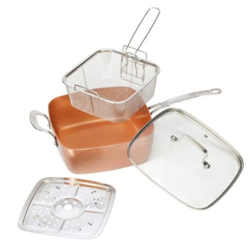 Prima Square Copper Cookware Pan - 4 Piece Set | Konga Online Shopping