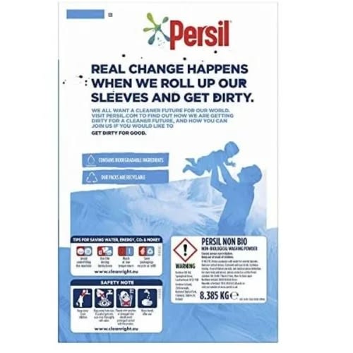 Persil Non-bio Washing Powder For Tough Stains- 130 Washes 8.34kg ...
