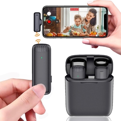 Wireless Microphone For iPhone With Charging Case - | Konga Online Shopping