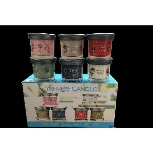 Yankee Candle Gift Set - 6 Scented Filled Votive Candles In Gift Box ...