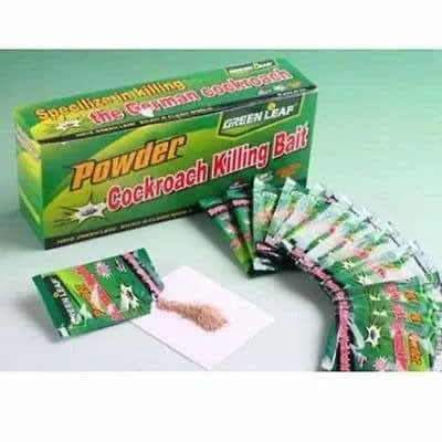 Green Leaf Powder - Cockroach Killing Bait Pest Control - 10 Sachets ...