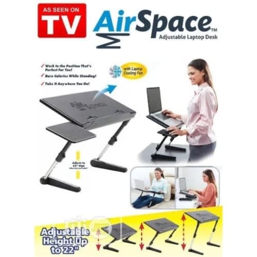 Air Space Adjustable Laptop Desk With Built-in Cooling Fan | Konga ...