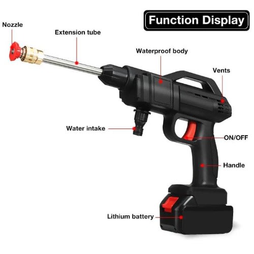 Rechargeable Cordless Pressure Washer - 48V Double Batteries | Konga ...