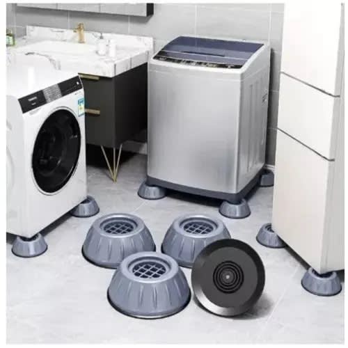 Anti-vibration Washing Machine & Fridge Stand Pad With Suction - 4 ...