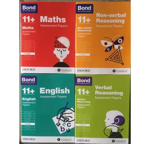 Bond 11+ - 7-8 Years Bundle: English, Math's, Non-verbal Reasoning ...