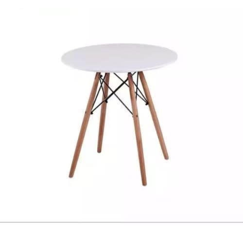 Round Beechwood Dining Table With 2 Sitting Chairs - White | Konga ...