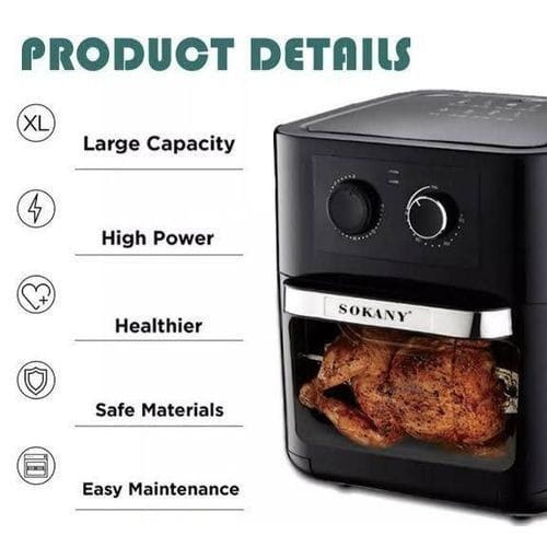 Sokany Air Fryer -12L | Konga Online Shopping