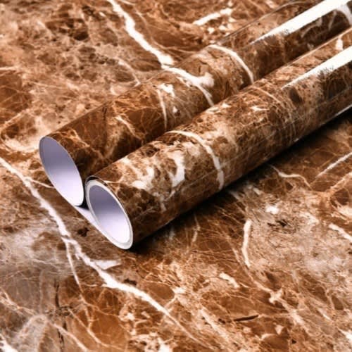 Marble Self Adhesive Sticker - Brown | Konga Online Shopping