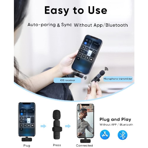 Wireless Microphone iPhone Lavalier Mic | Konga Online Shopping