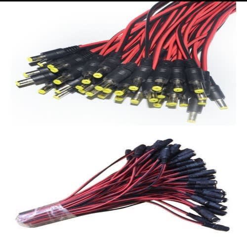 DC Power Jack Connector Cable Male - 25 Pairs And Female -50 Pieces ...