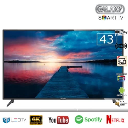 Galaxy 43" 4K LED Smart Television - netflix - Youtube - Miracast ...