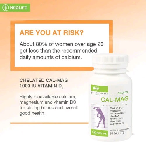 Neolife Chelated Cal Mag With 500 Iu Vitamin D3 90 Tablets Konga