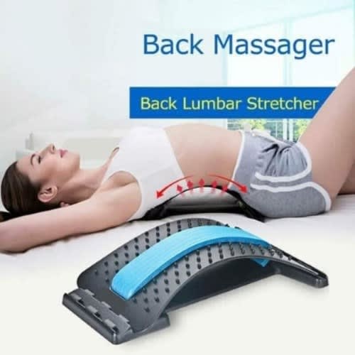 Lumbar Relief Back Stretcher - Black + Blue | Konga Online Shopping