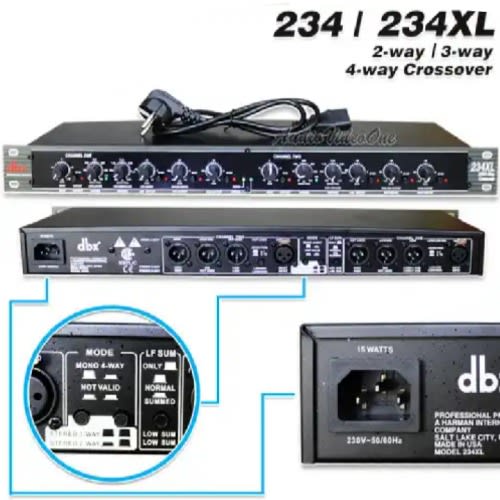 DBX 234/ 23XL Crossover Equalizer - Black | Konga Online Shopping
