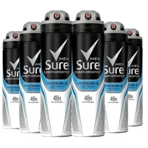 Men's Sure Deodorant Spray - 6 Pcs - 250ml Each | Konga Online Shopping