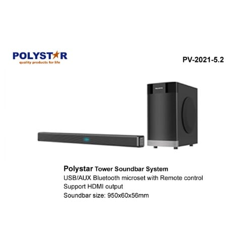 Polystar Wireless Soundbar With Bluetooth And Remote Control | Konga ...