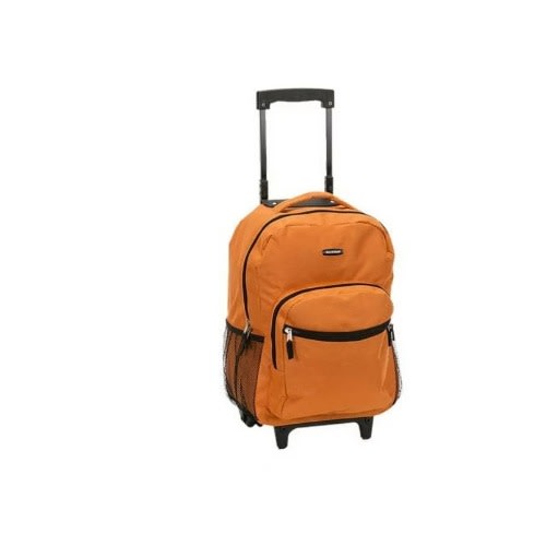 Rockland Double Handle Rolling Backpack - Orange | Konga Online Shopping