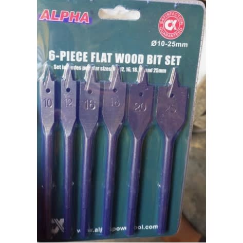 Flat Wood Bit Set - 6pieces | Konga Online Shopping