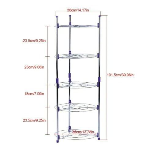 Stainless Steel Pot Stand - 5 Layers | Konga Online Shopping