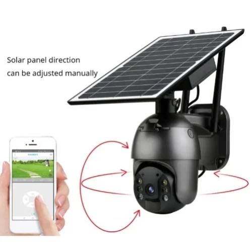Solar 4g Ptz 360° Surveillance Hd Camera - Black | Konga Online Shopping