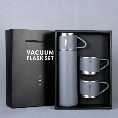Vacuum Flask Gift Set - 500ml - 3in1 - Grey | Konga Online Shopping