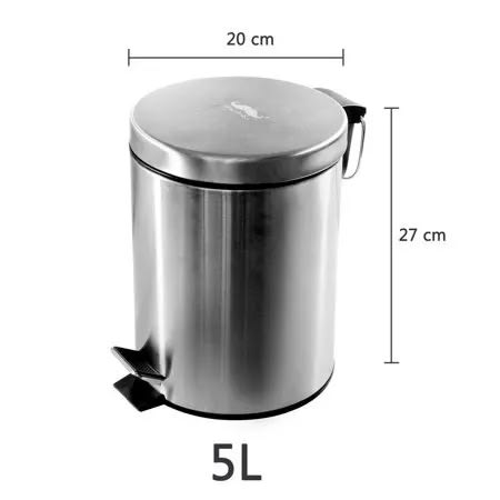 Stainless Steel Step Bin - 5 Litre | Konga Online Shopping