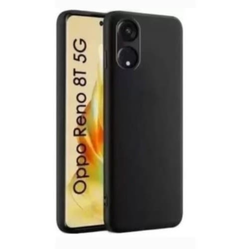 Silicone Back Case For Oppo Reno 8t 5g - Black | Konga Online Shopping