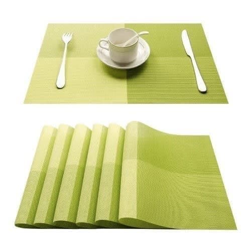 Dinning Table Mat -6 Pieces -green | Konga Online Shopping