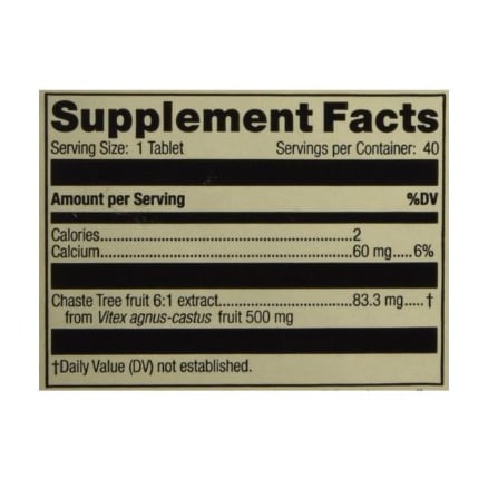 Standard Process Chaste Tree 40 tablets Healthy Female Hormone Balance ...