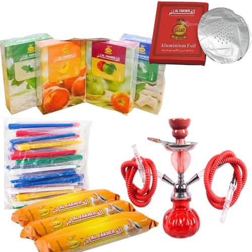 Complete Hookah Shisha Pot - Red | Konga Online Shopping