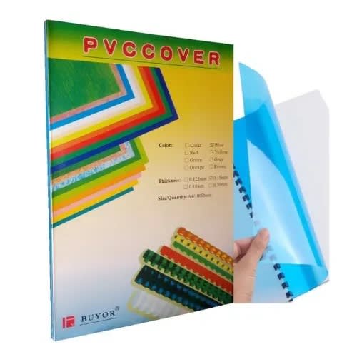 Buyor A4 Pvc Cover - 100 Pieces - Blue | Konga Online Shopping
