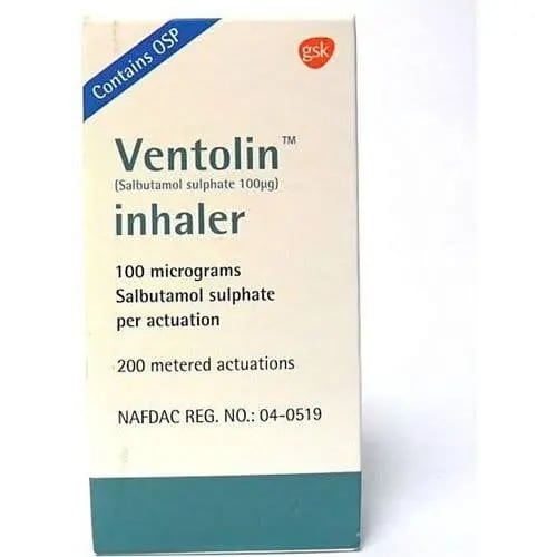 Ventolin Inhaler - 200 Actuations Original | Konga Online Shopping