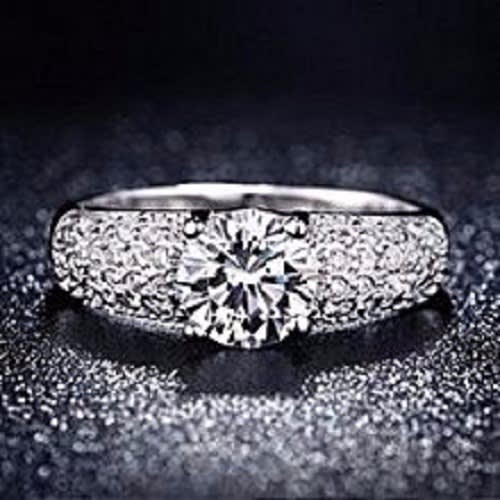 Evys Fashion Crystal White Filled Engagement Ring | Konga Online Shopping