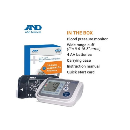 A&D Medical Upper Arm Blood Pressure Monitor - Up To 4 Users | Konga ...