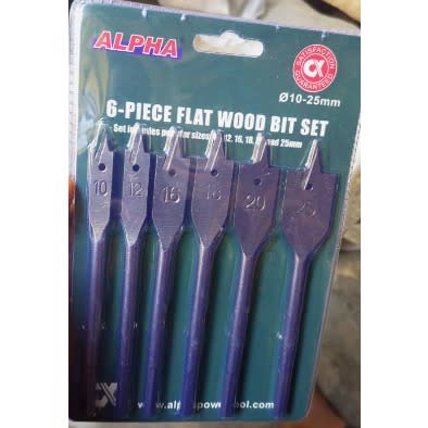 Flat Wood Bit Set - 6pieces | Konga Online Shopping