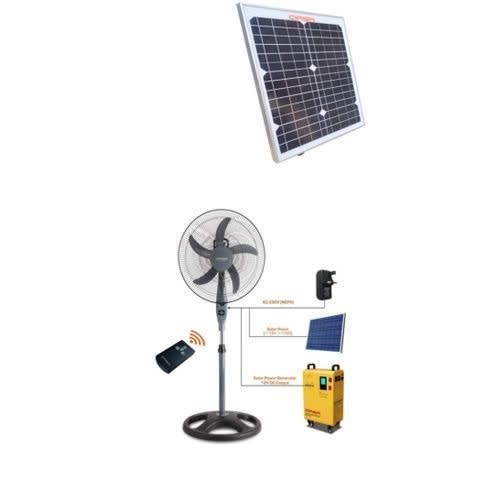 QASA Solar Panel + 18 Inches Ac/dc Standing Fan+ Remote | Konga Online ...