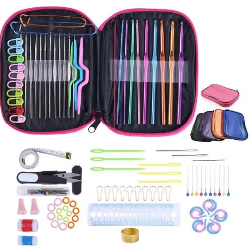 Knitting Kit - Crochet Hook, Knitting Pin, Yarn, Crochet Hook Kit ...