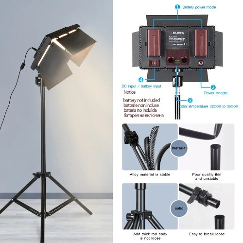 Rechargeable Professional Studio Lighting Kit | Konga Online Shopping