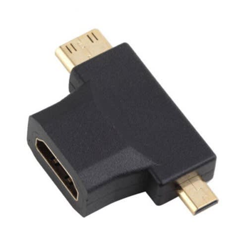 Hdmi Female To Mini Hdmi+ Micro Hdmi Adapter | Konga Online Shopping
