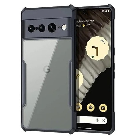 Xundd Riggear Back Cover Case For Google Pixel 7pro - Armor - Pc And Tpu - Clear Black | Konga ...