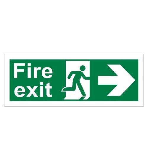 Fire Exit Sign-right - 100mm By 300mm | Konga Online Shopping