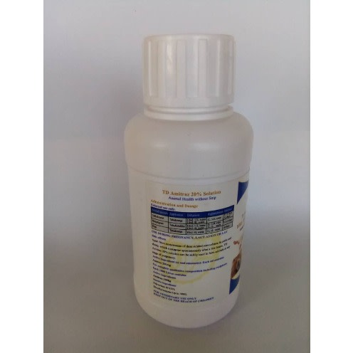 TD Amitraz 20% Solution Mange Tick Flea Killer Insecticide - 100ml ...