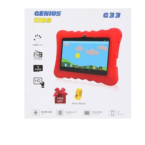 Kids Educational Tablet 16GB ROM- 2GB RAM -4000mAh + Red Pouch | Konga ...